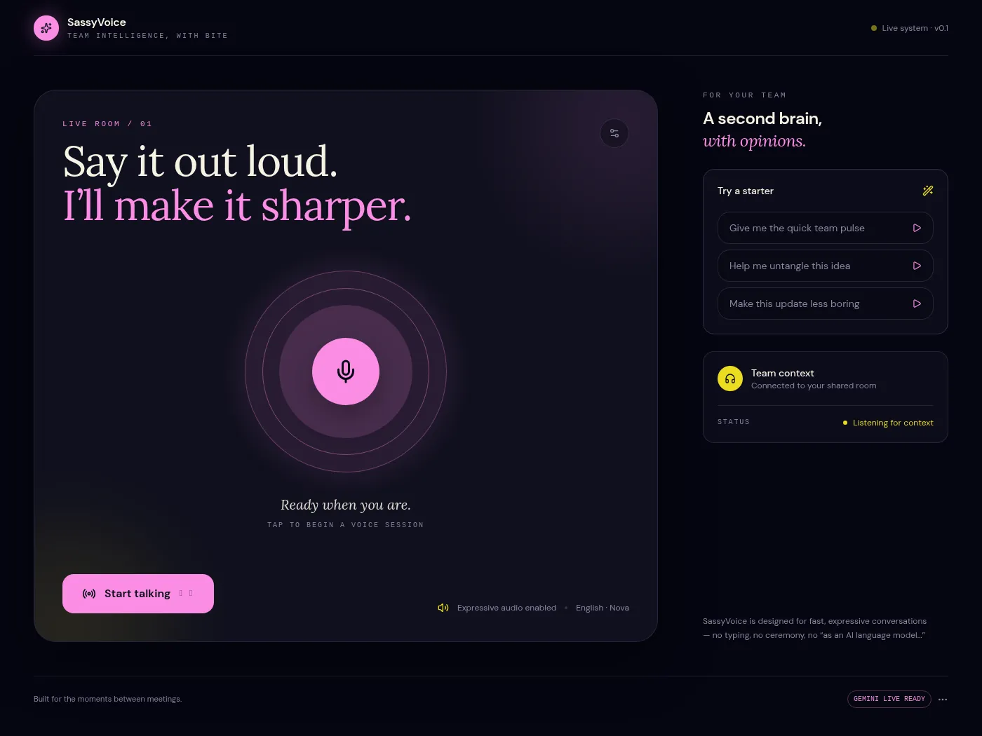 SassyVoice AI Assistant