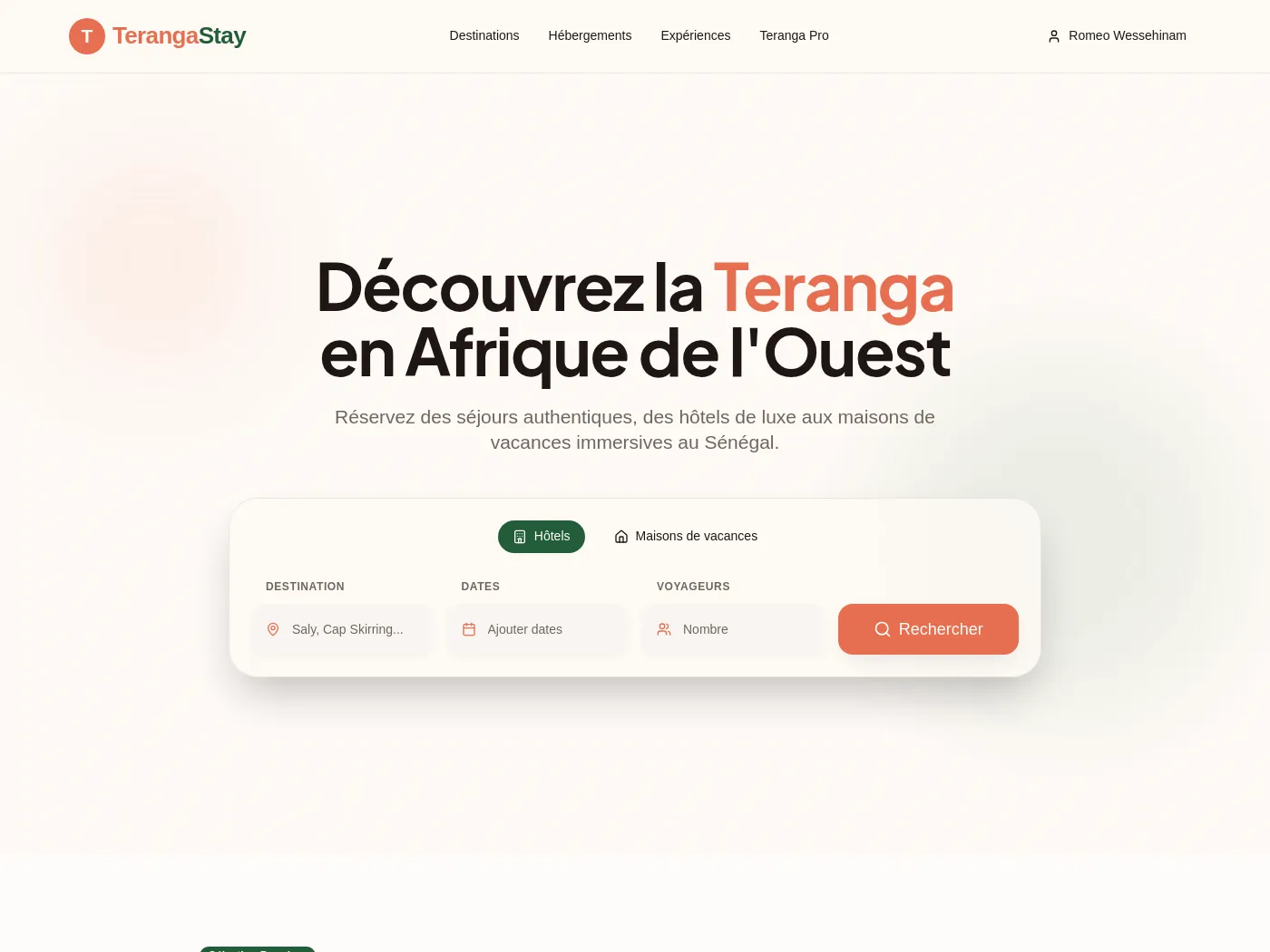 Teranga Stay Booking