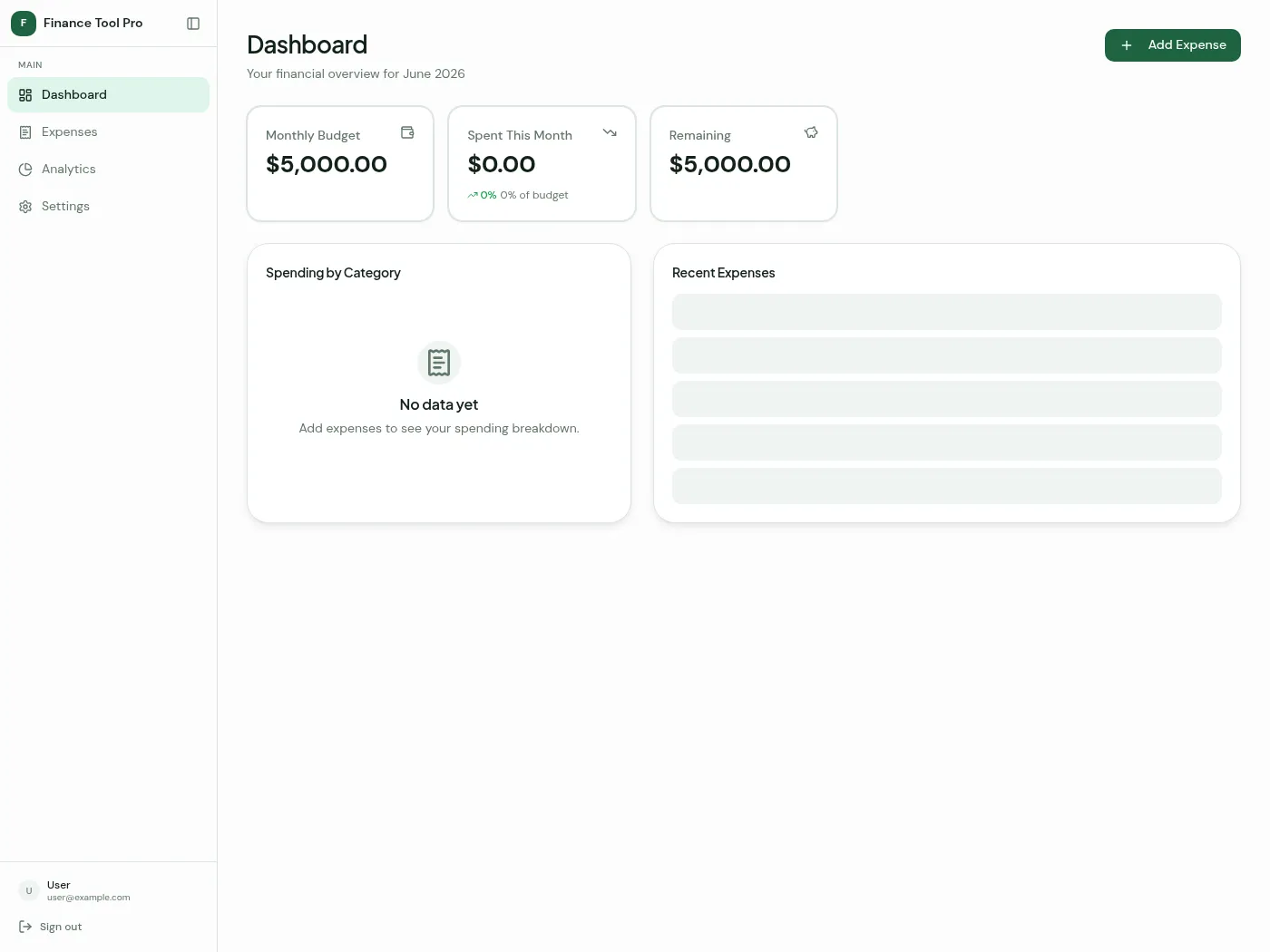 Finance Tool Pro