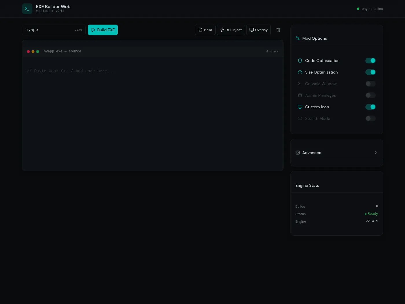 EXE Builder Web