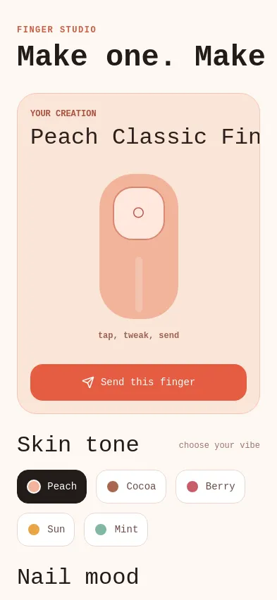 Finger Creator Mobile