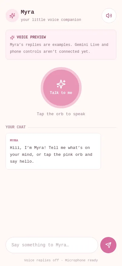 Myra AI Voice Assistant