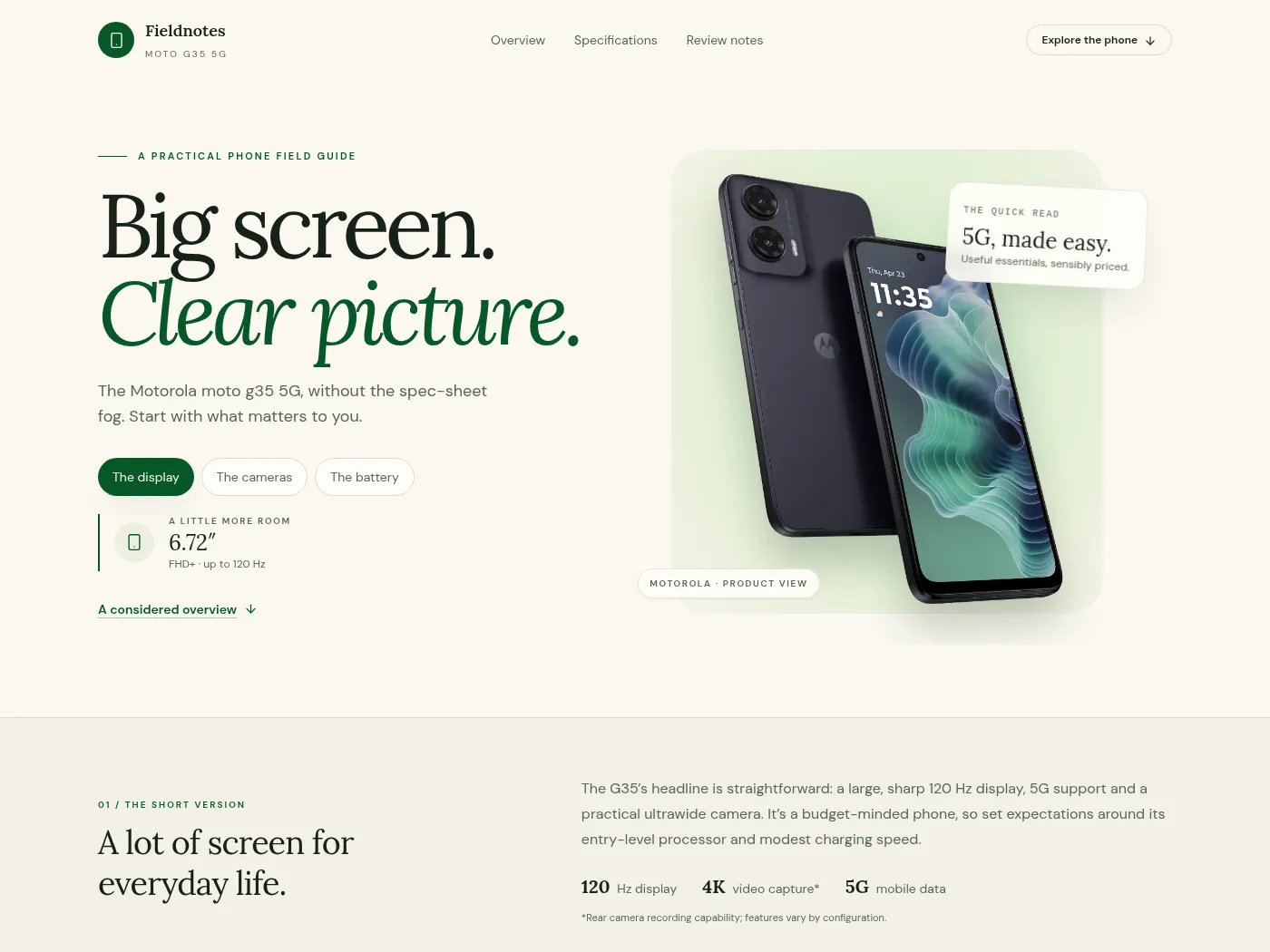 MotoG35 Info Hub