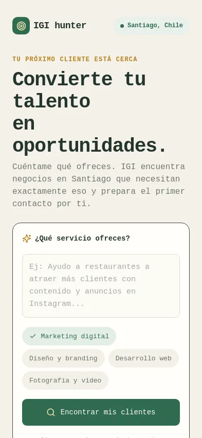 IGI Hunter App