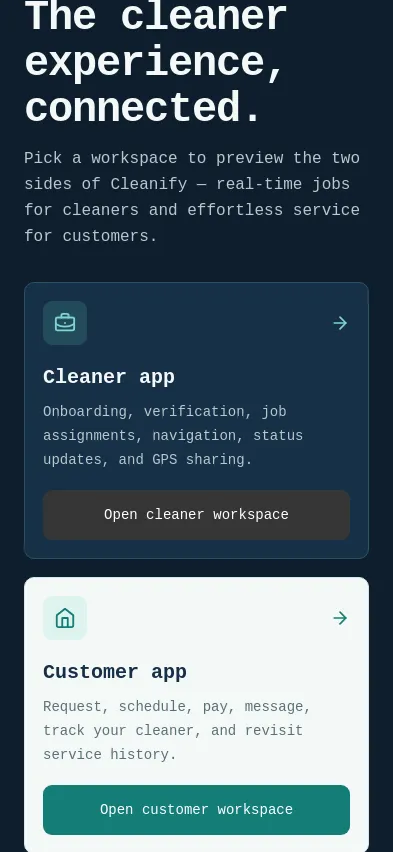 Cleanify Pro & Home Apps