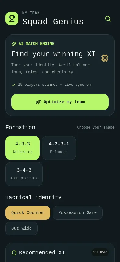 eFootball Squad Genius