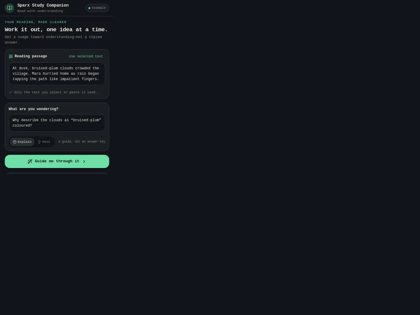 Sparx AI Study Helper