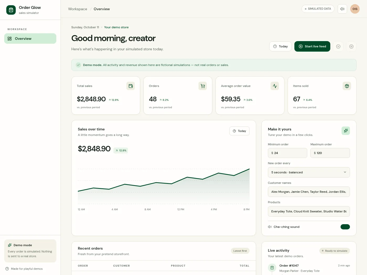 Shopify Pop Simulator