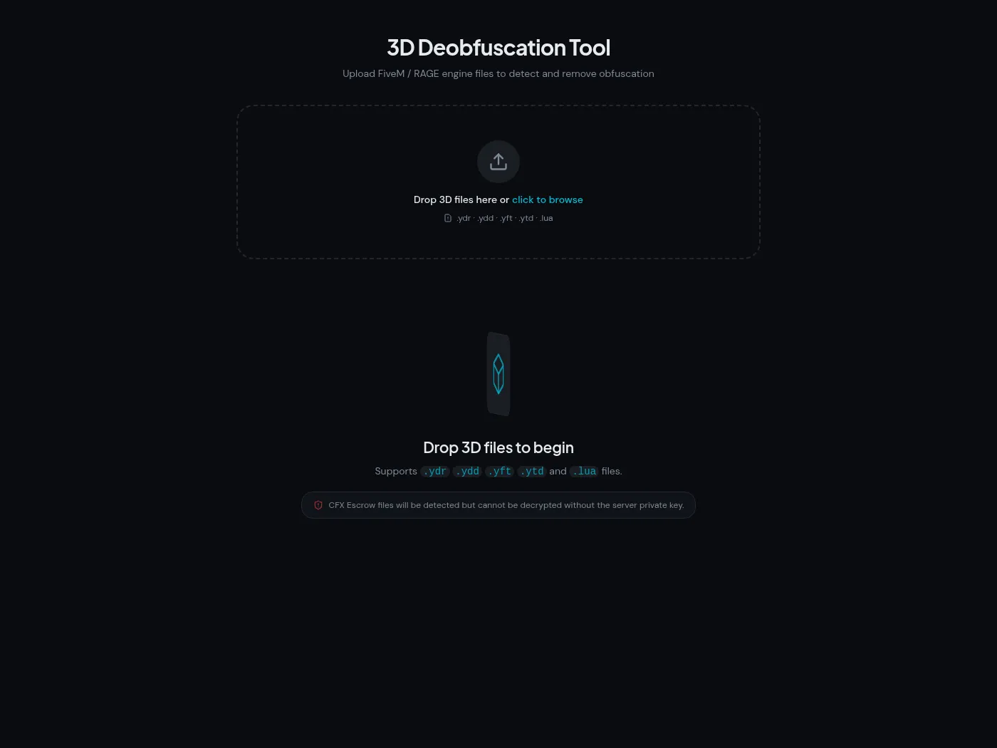 3D Deobfuscator Tool