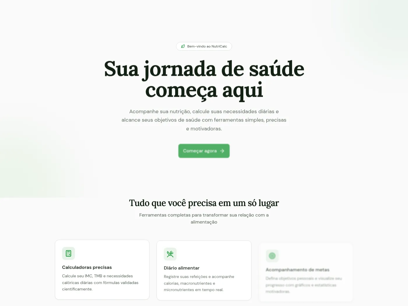 NutriCalc Wellness Hub