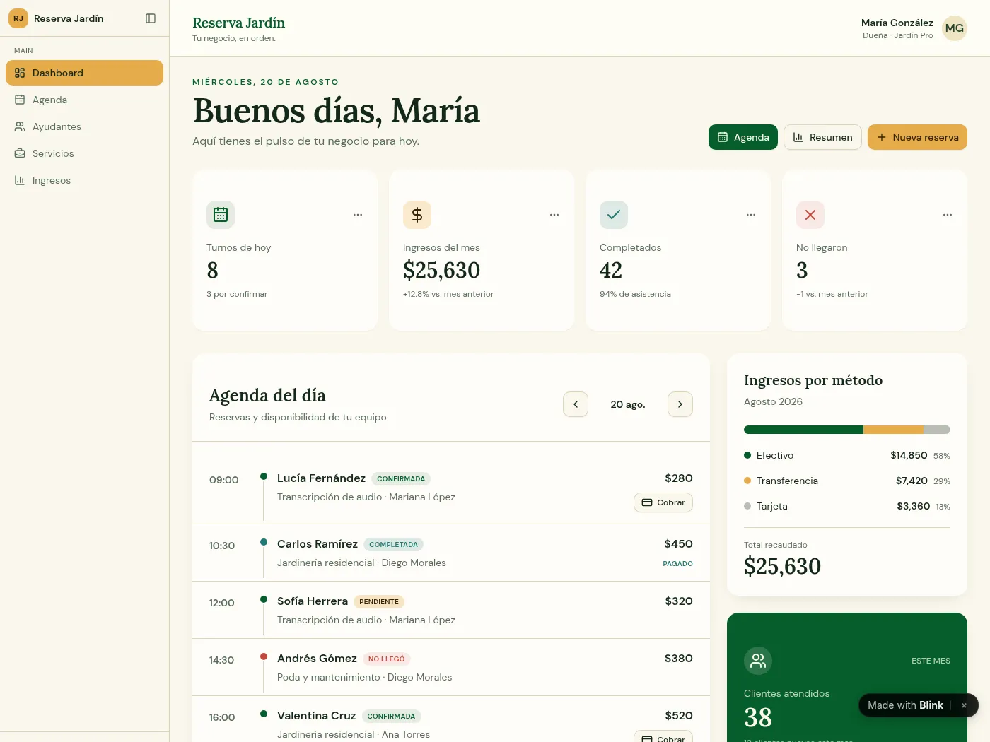Reserva Jardín Pro