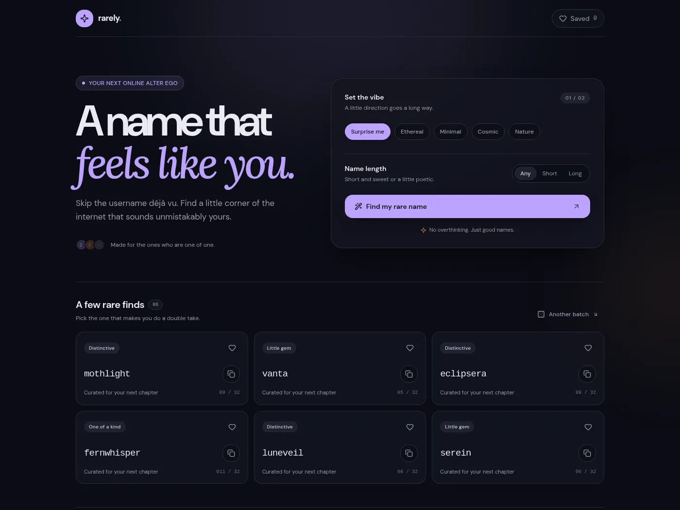 Rare Discord Name Finder