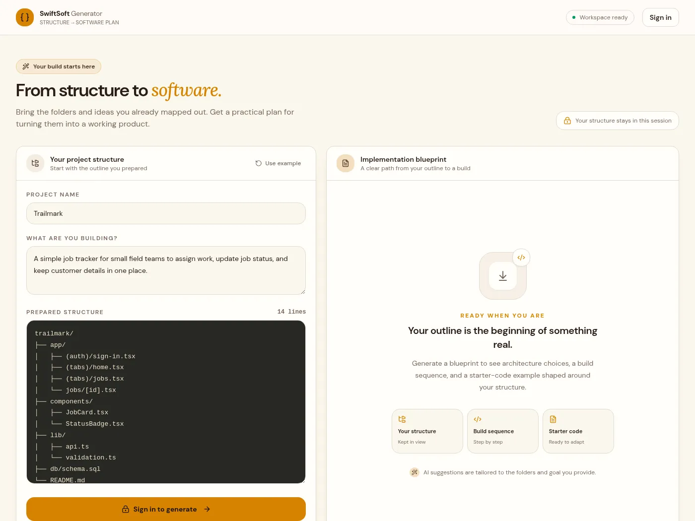SwiftSoft Generator