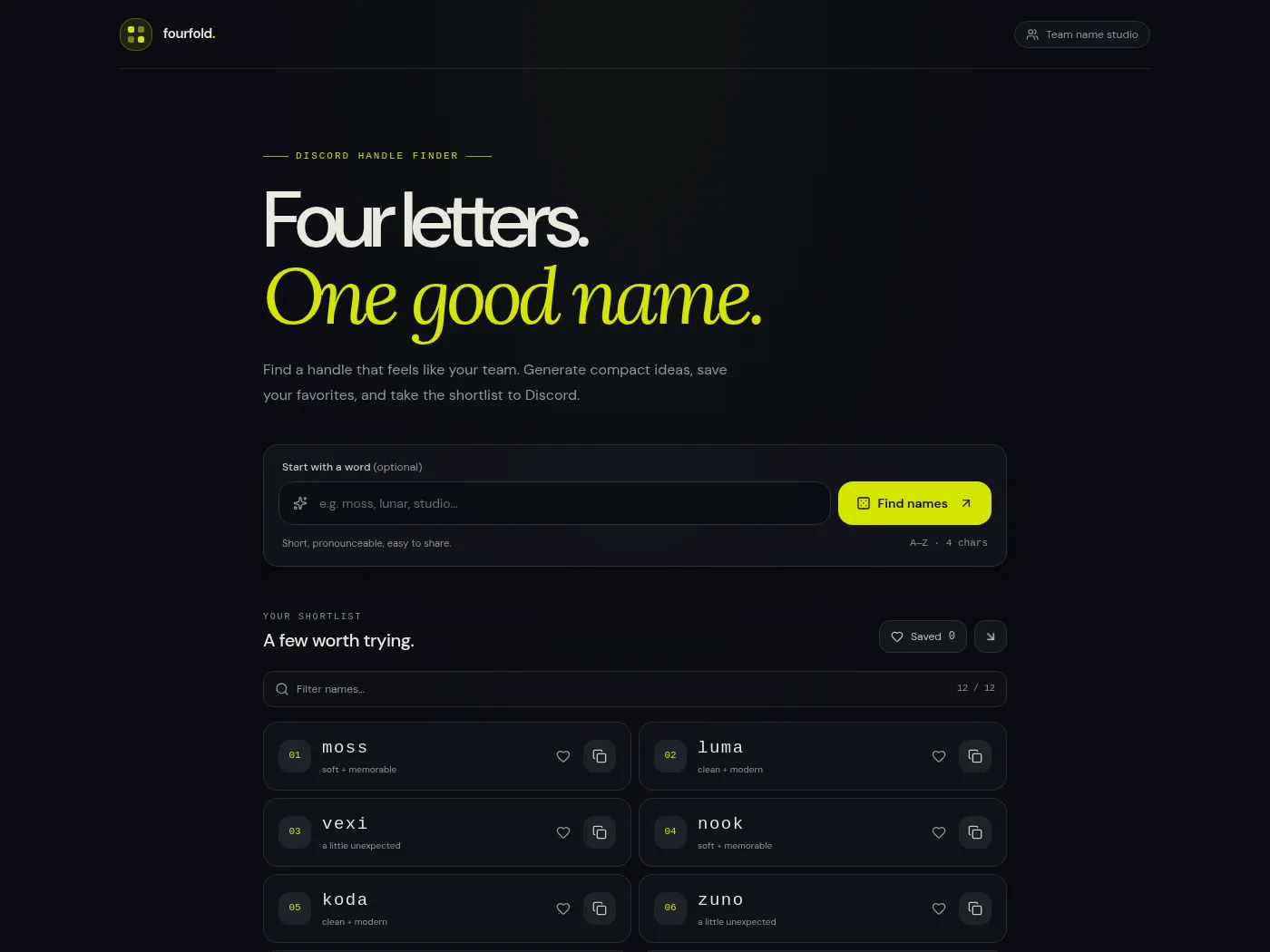 4Letter Discord Finder