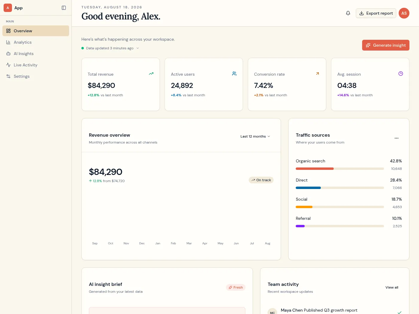 InsightDash AI Analytics