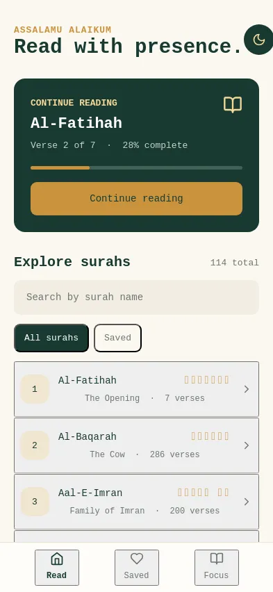 Quran Companion App