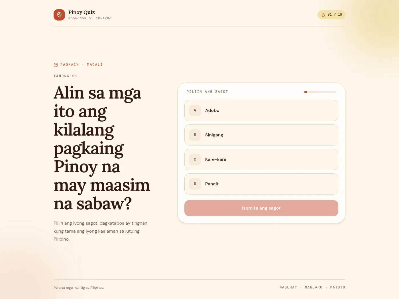 Pinoy Quiz Builder