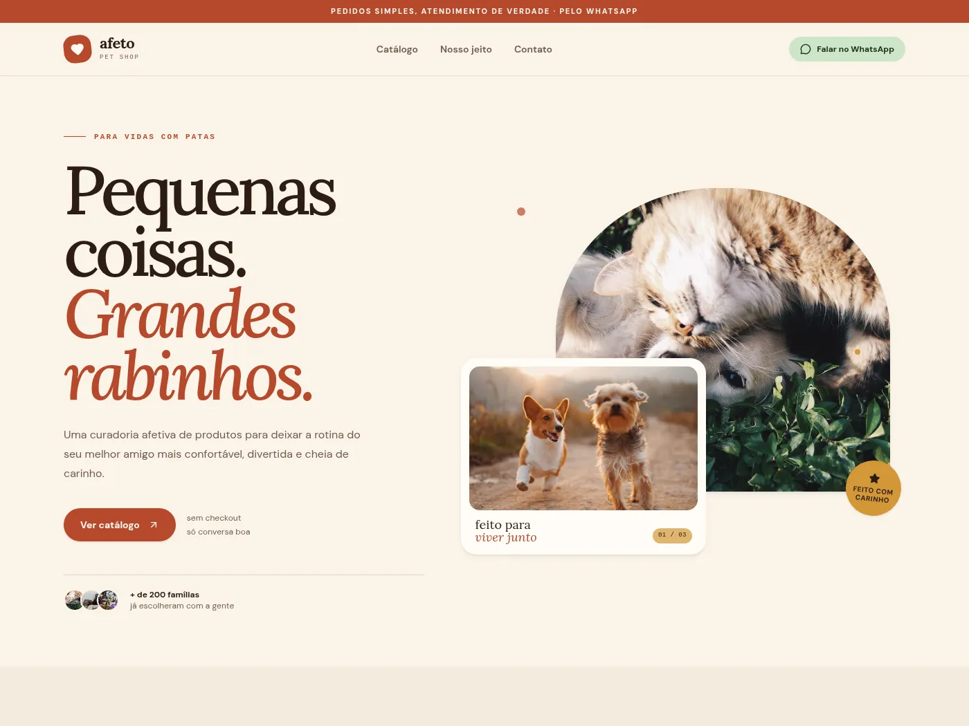 Pet Shop Online Showcase