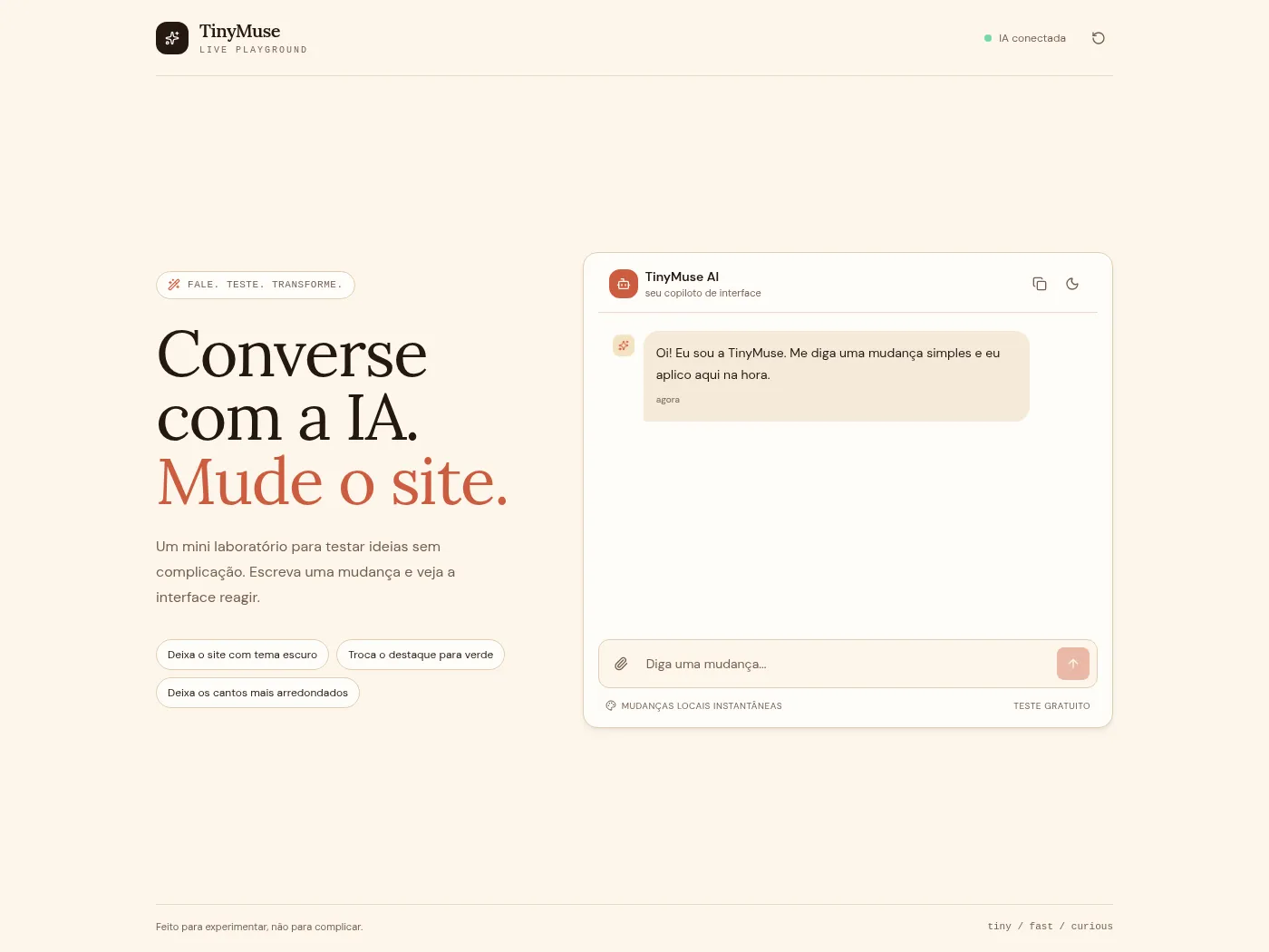 Mini IA Chat Site