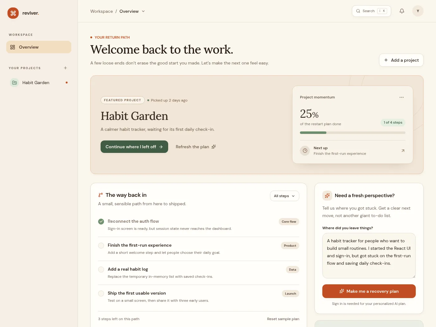 Project Reviver