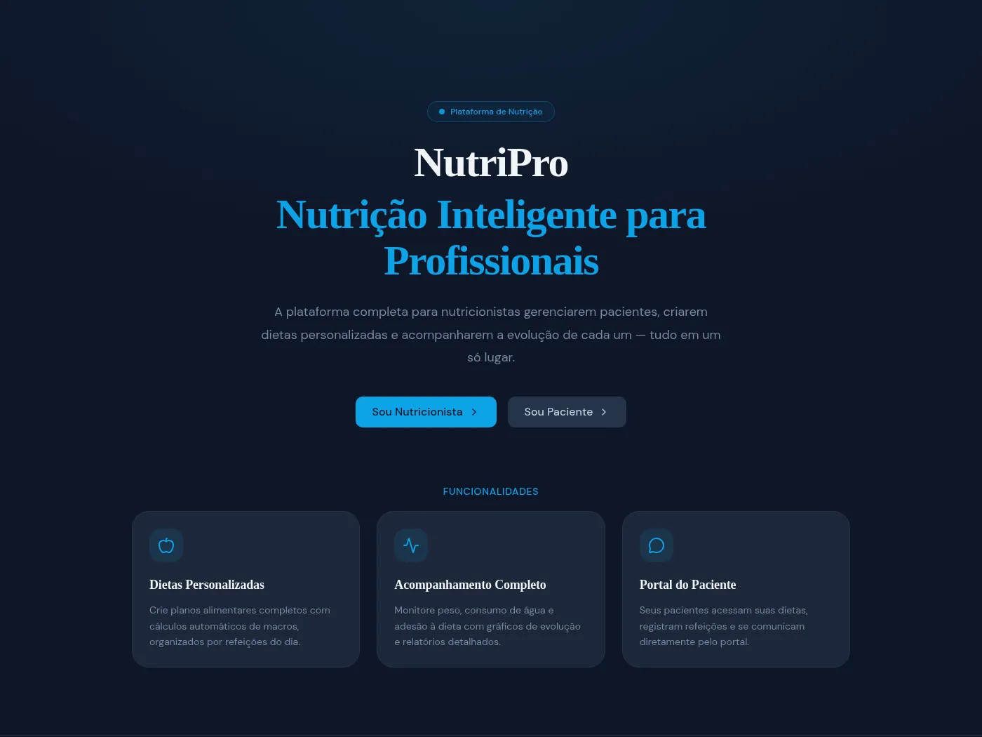 NutriPro Nutrition Platform