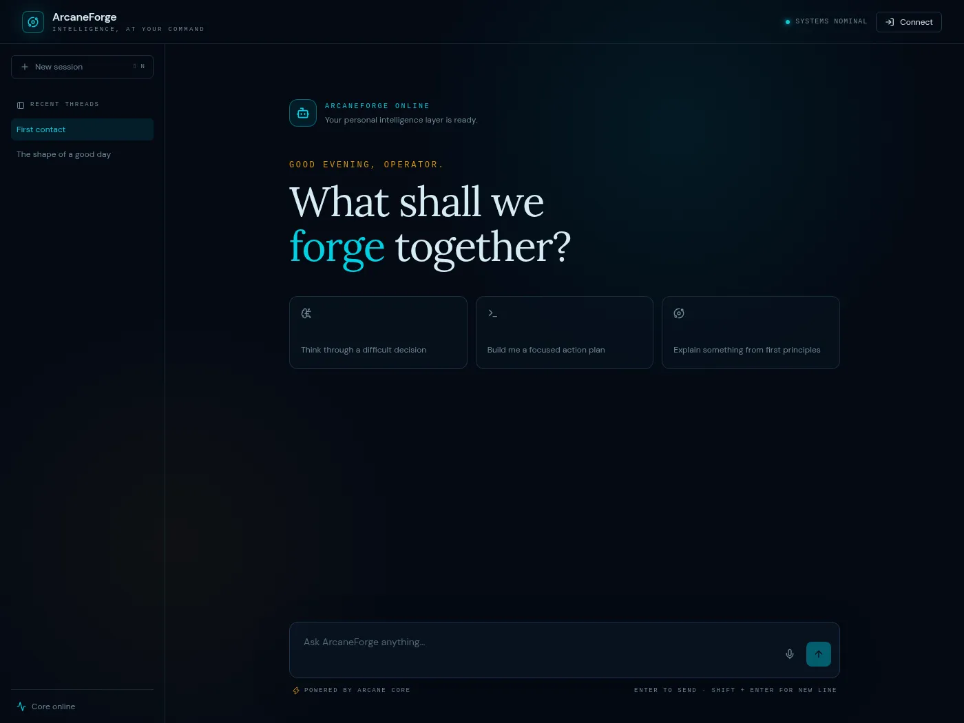 ArcaneForge AI Assistant
