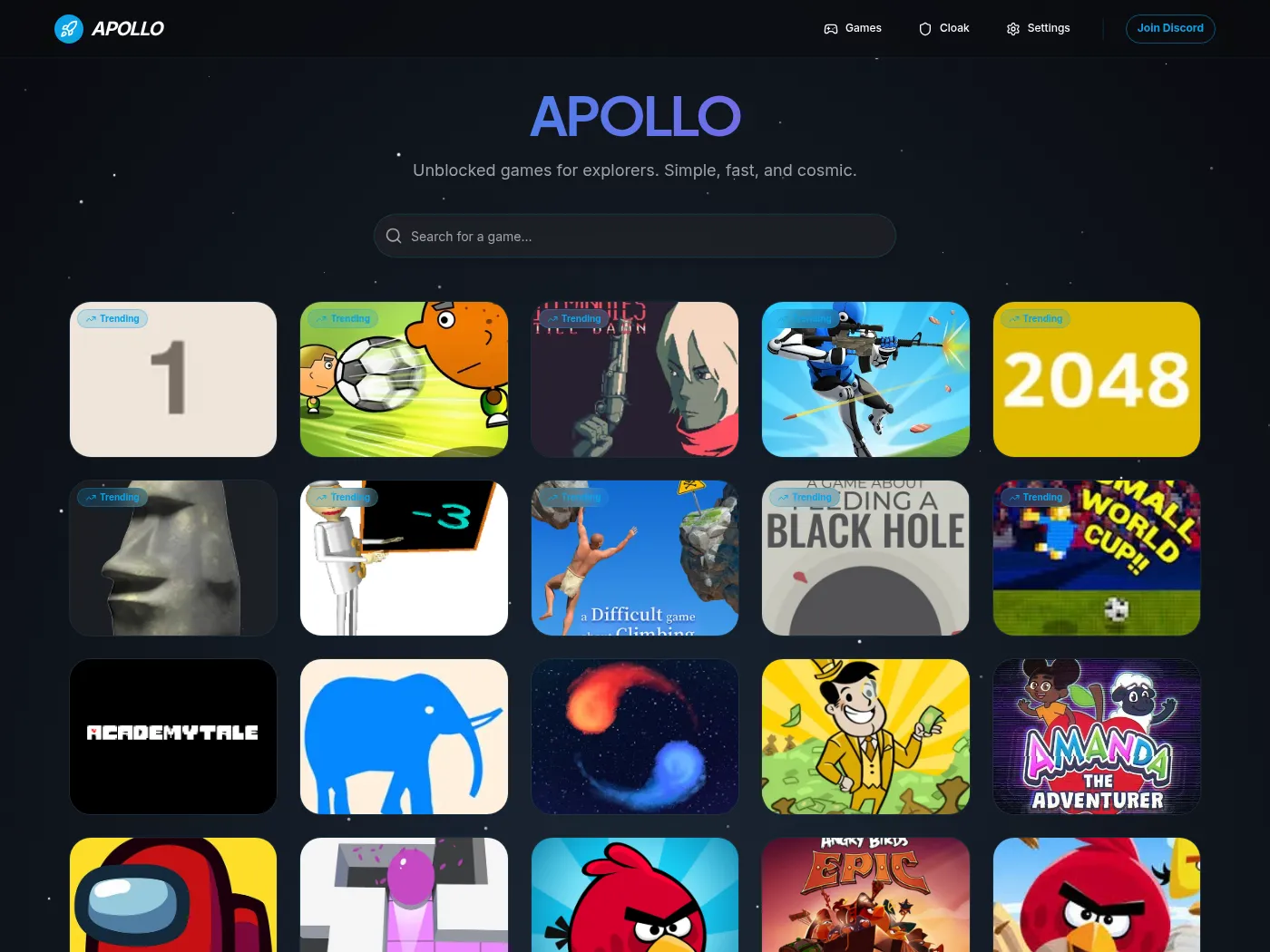 Apollo Unblocked Games