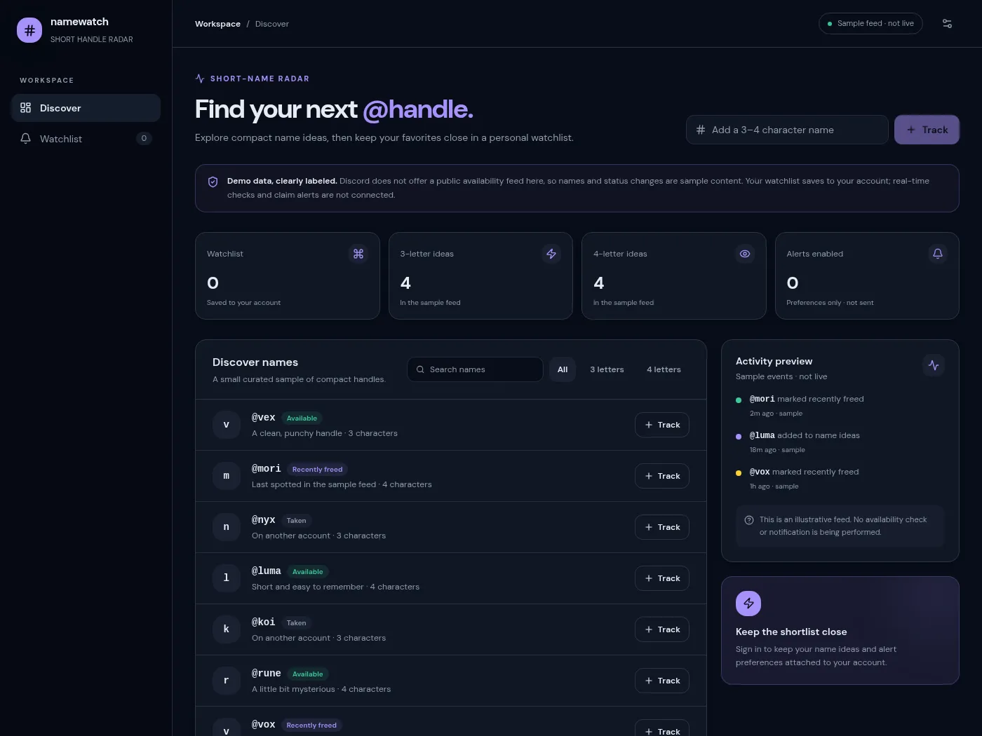 Discord Name Tracker
