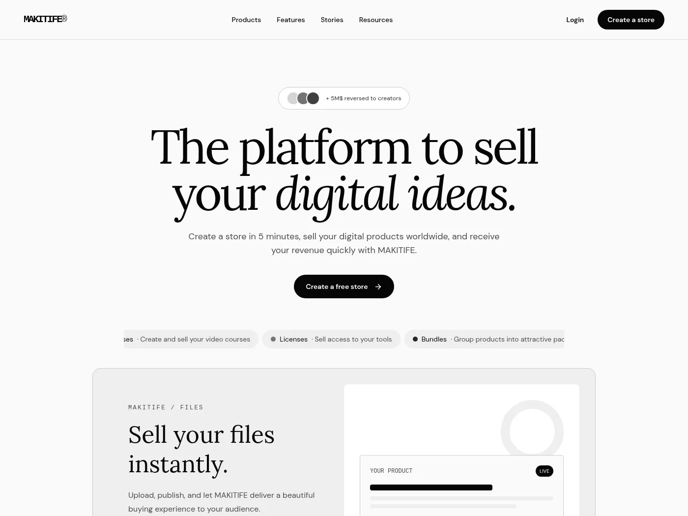 MAKITIFE Commerce Clone