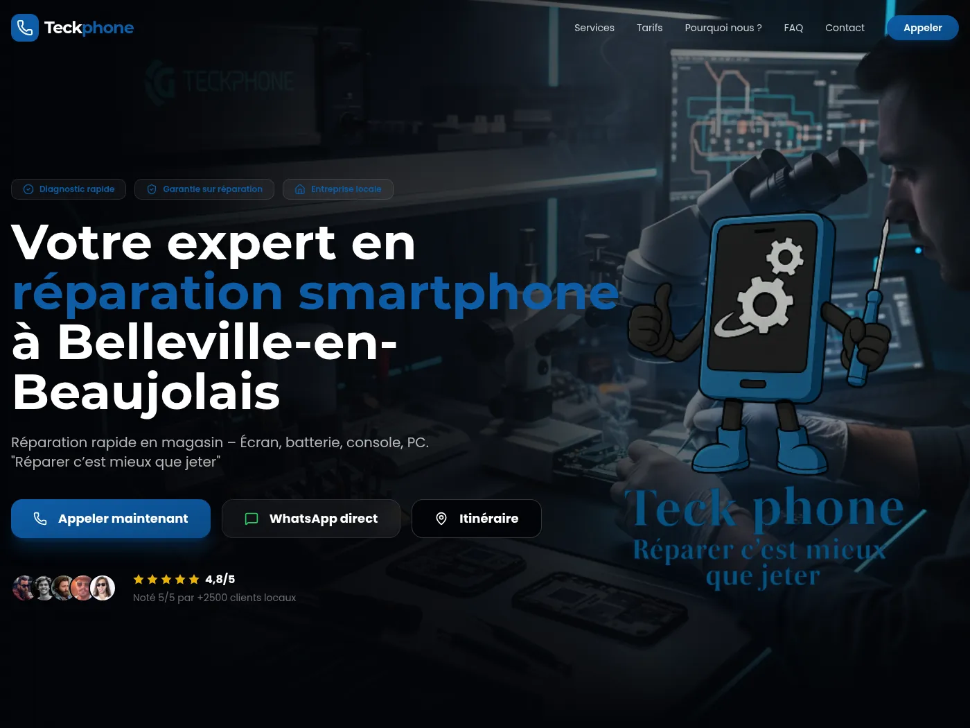 Teckphone Local Repair Site