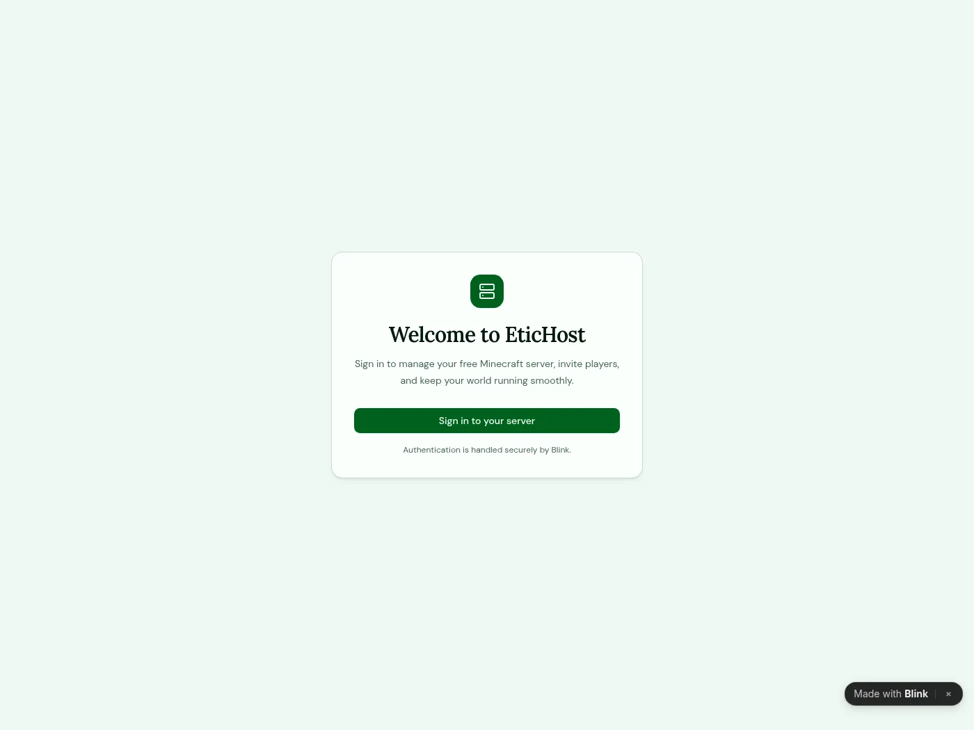 EticHost Minecraft Manager