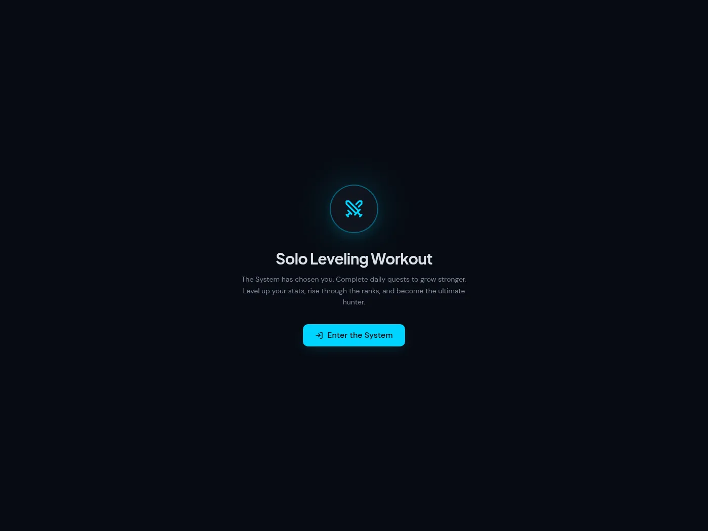 Solo Leveling Workout