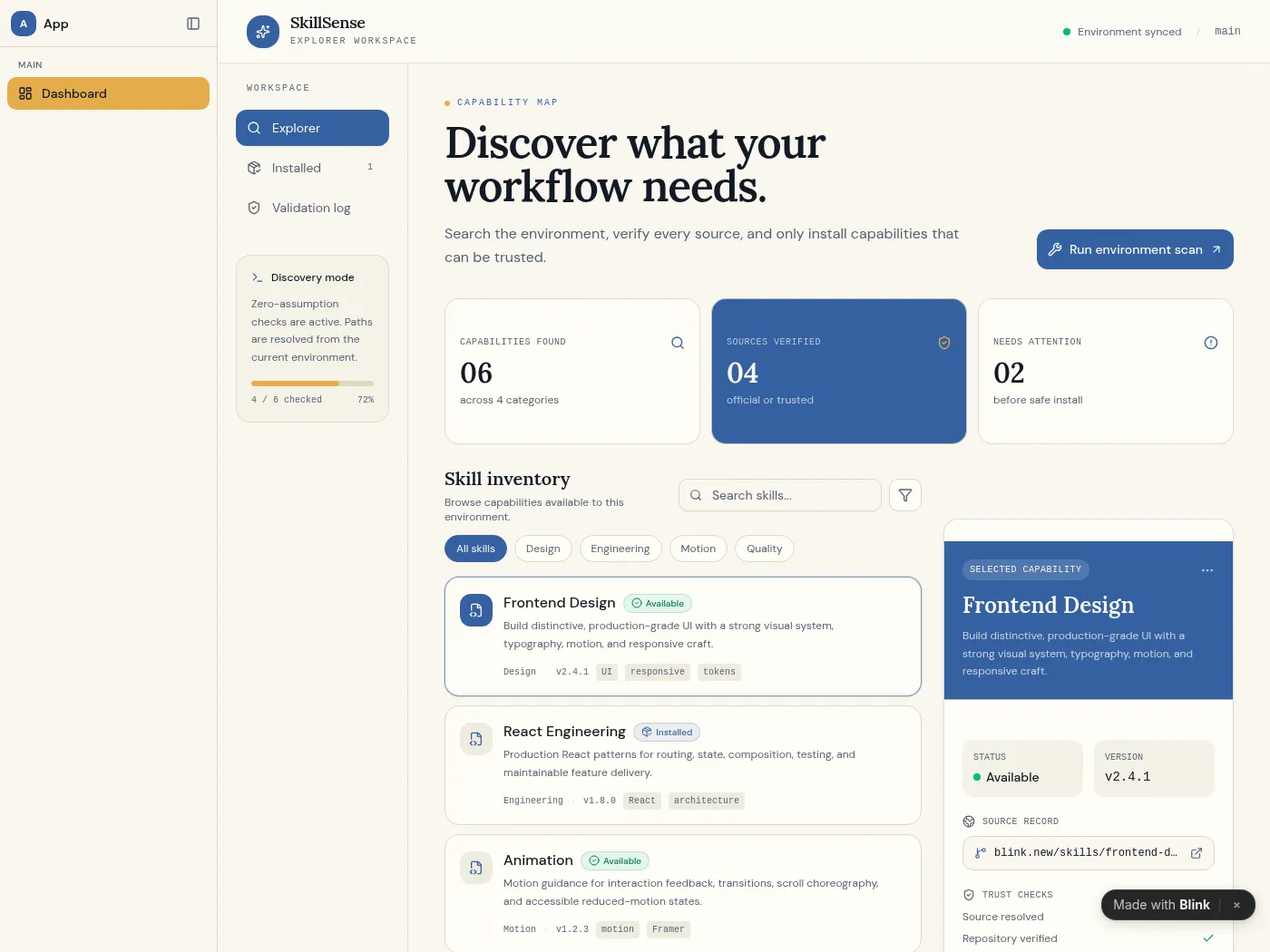 SkillSense Explorer