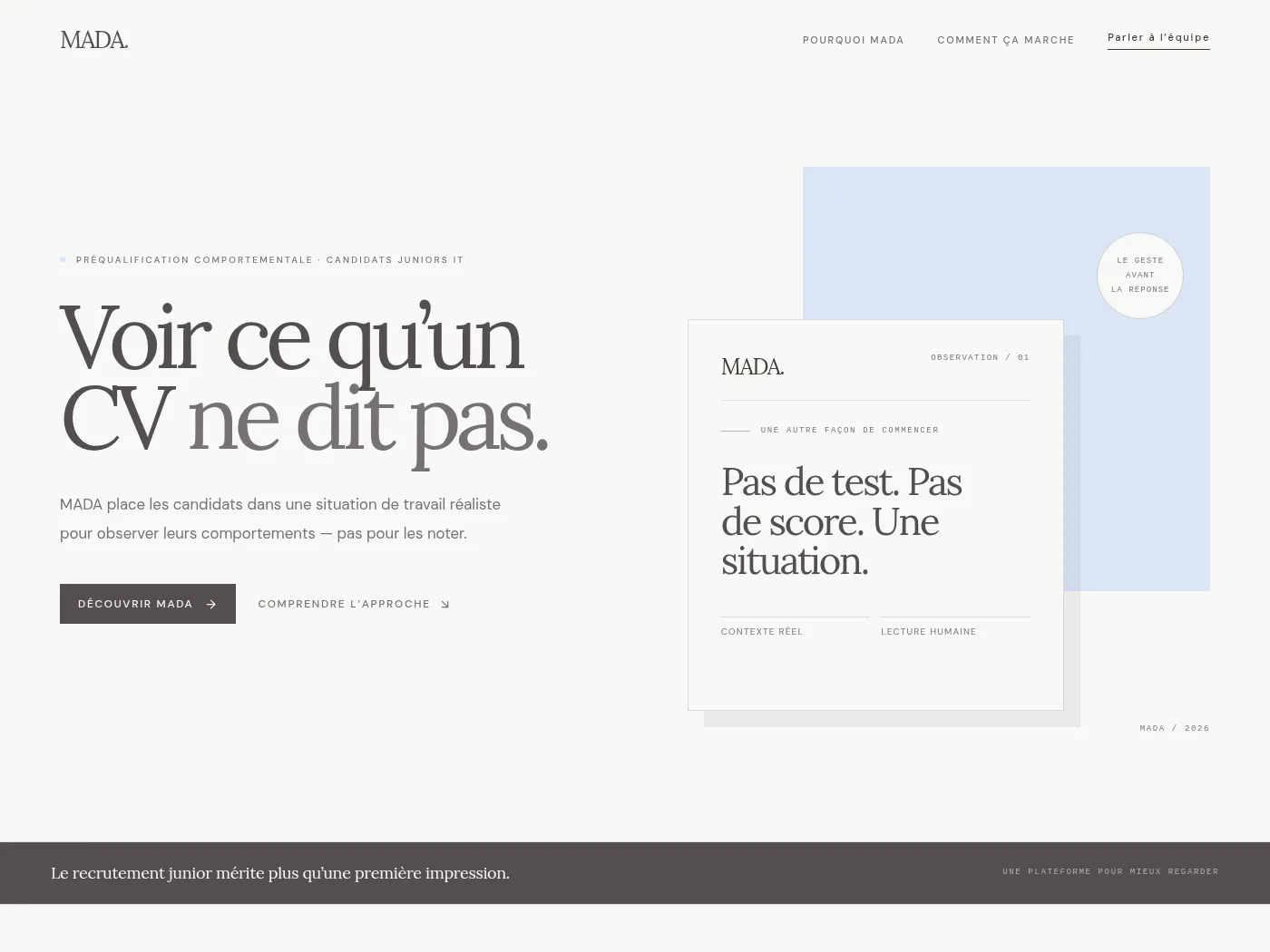 MADA Landing Page