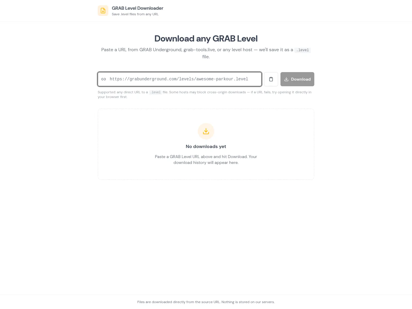 Grab Level Downloader