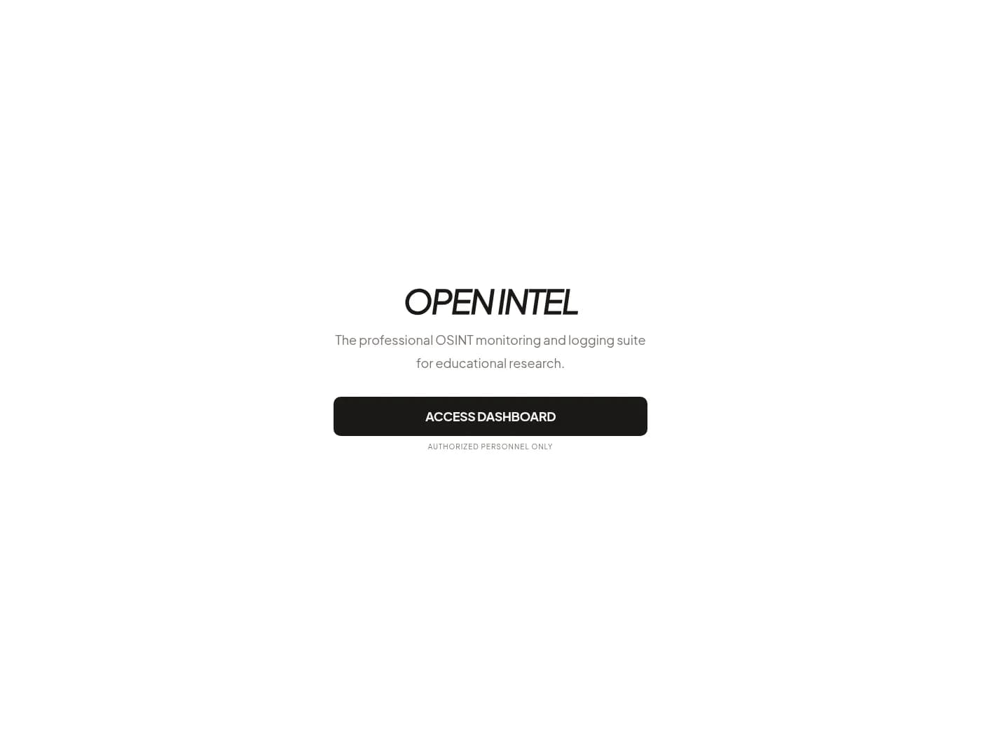 Open Intel Suite
