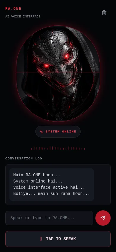 RA.ONE AI Voice Assistant