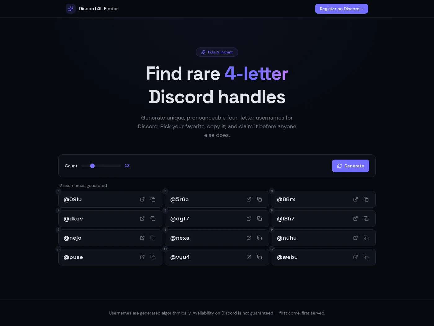 Discord 4L Finder