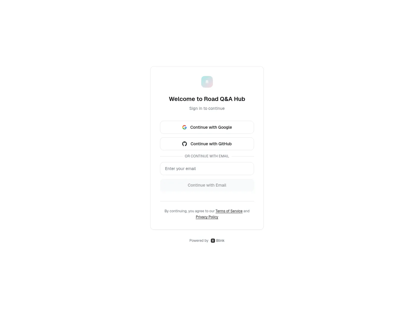 Road Q&A Hub