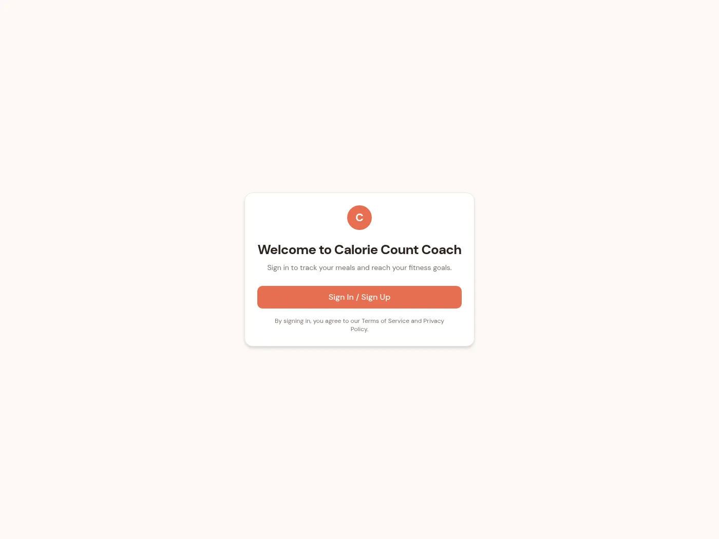 Calorie Count Coach