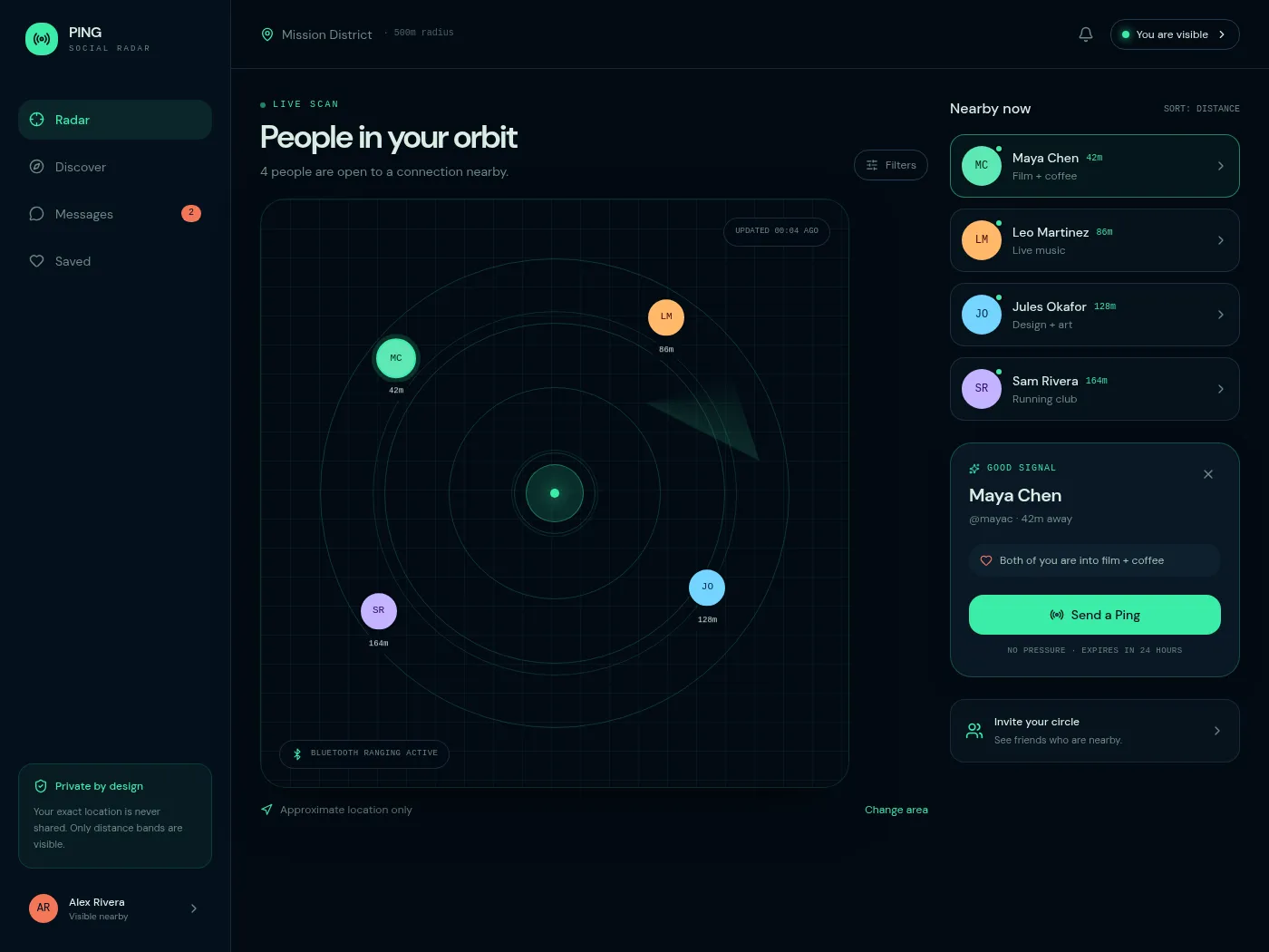 PING Social Radar