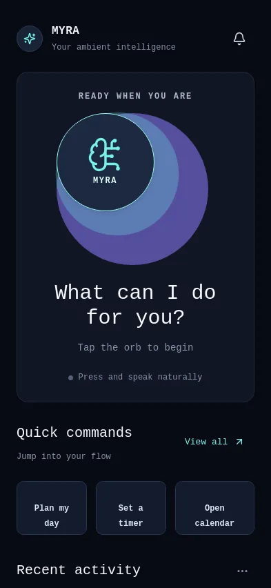 MYRA AI Voice Assistant