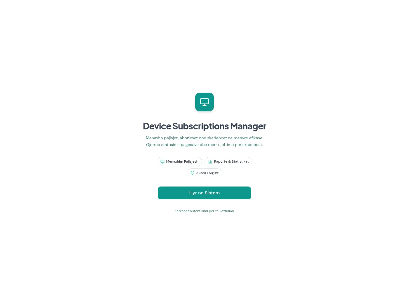 Device Subscriptions Manager