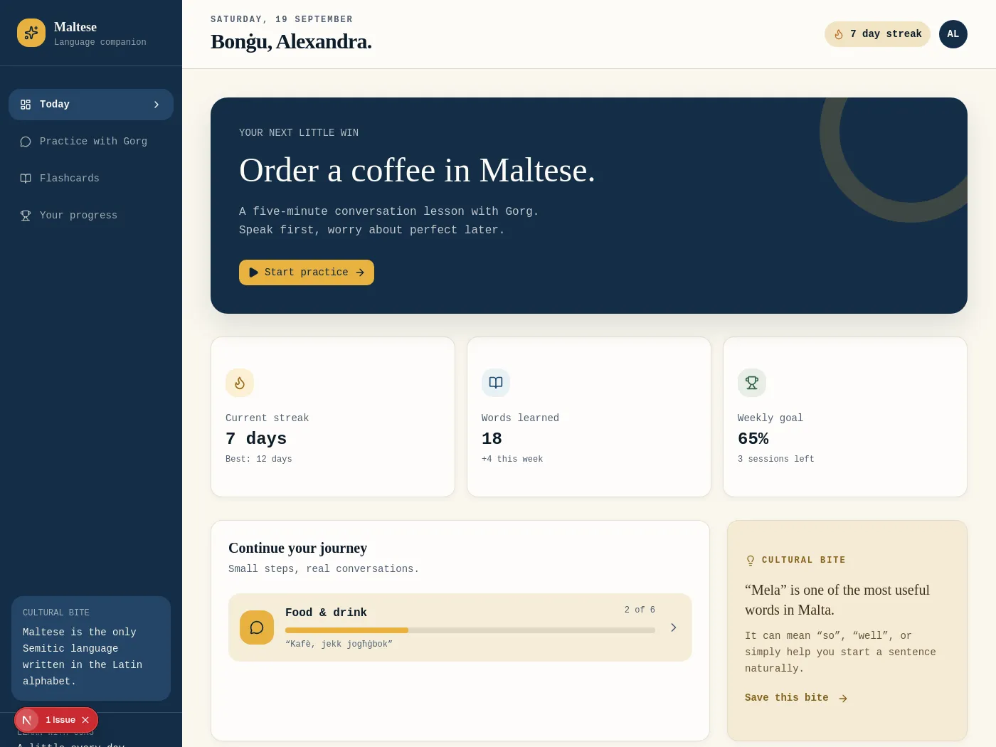 Maltese Language Companion
