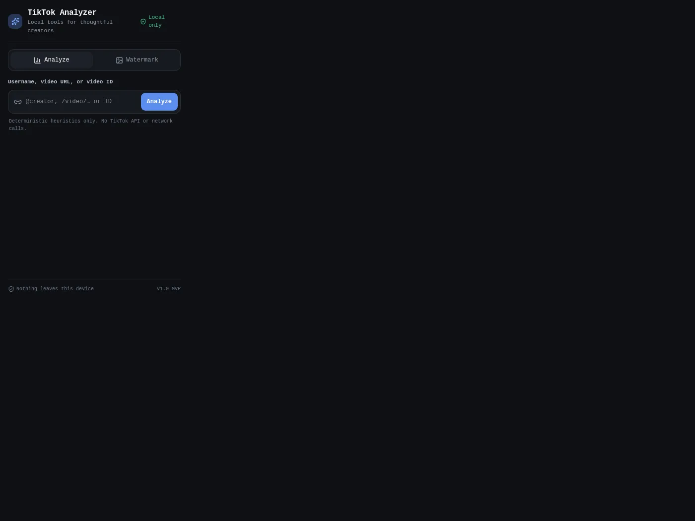 TikTok Analyzer Extension