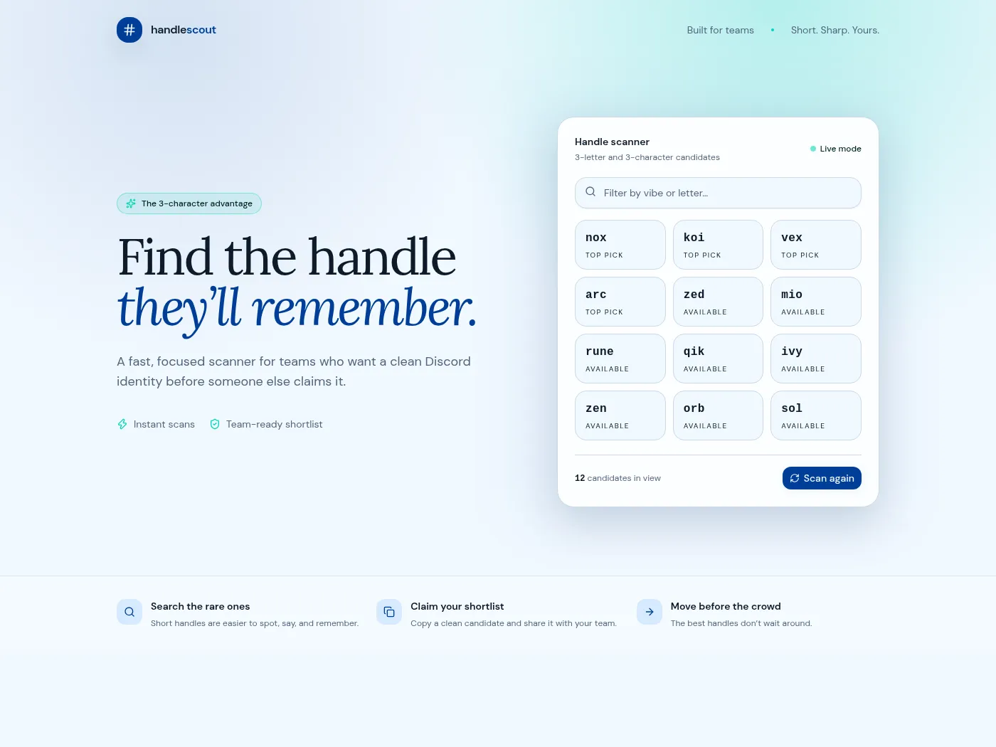 Discord Handle Finder