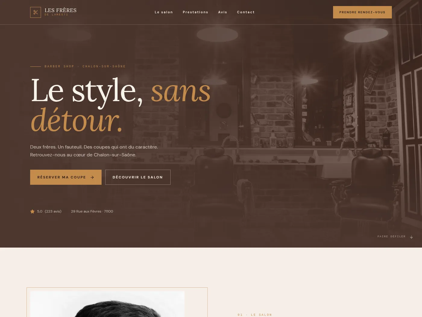 Lames71 Coiffure Website