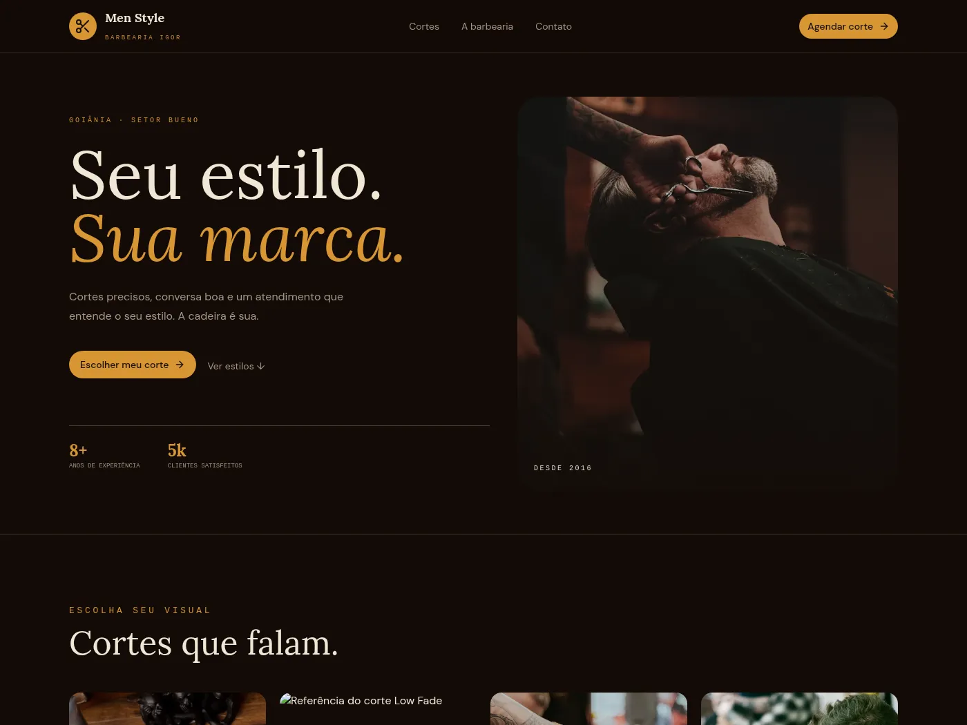 Barbearia Men Style Portal