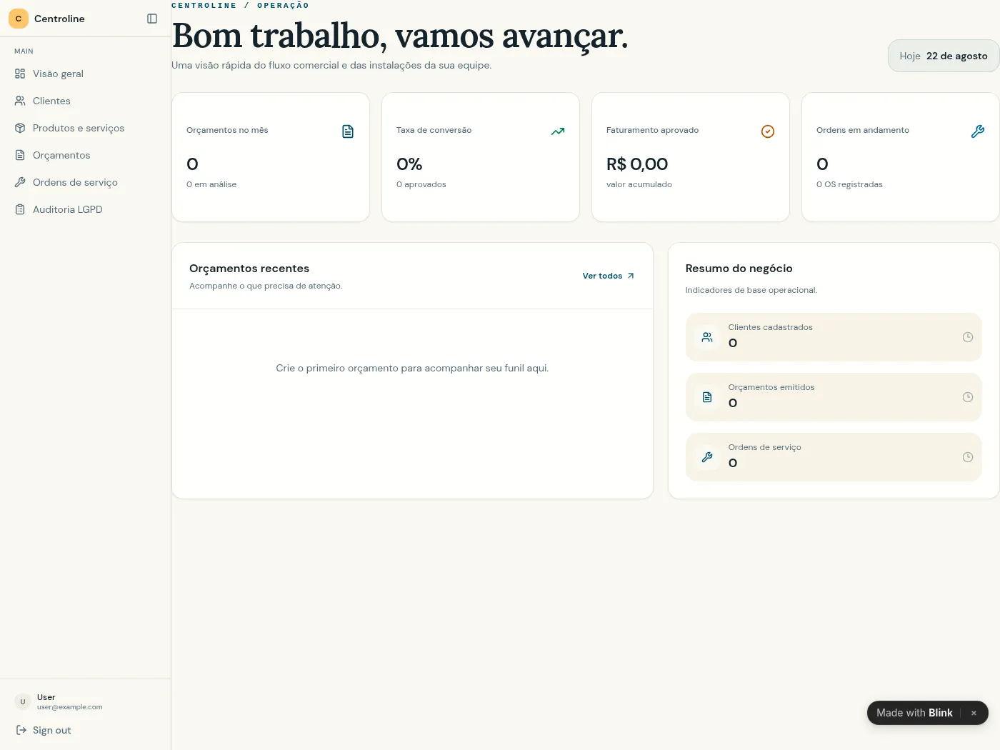 Centroline Orçamento Manager