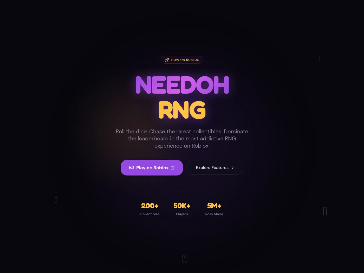 Needoh RNG Roblox Game